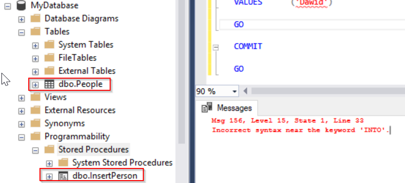T Sqlssms Transaction Rollback In Scripts With Xactabort On Go Statements And Syntax Errors 